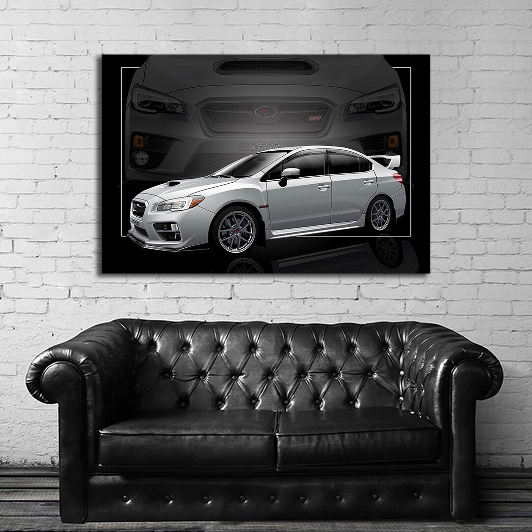 Car Automobile Art Subaru WRX Sti Poster and Canvas - Etsy