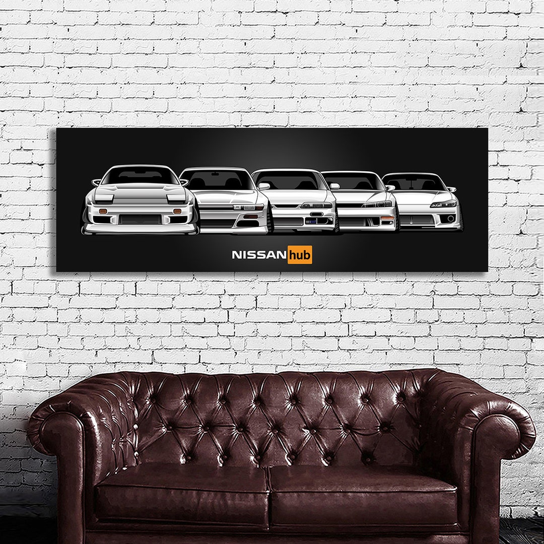 Car Automobile Art Nissan 240sx Silvia Poster and Canvas 851nis - Etsy