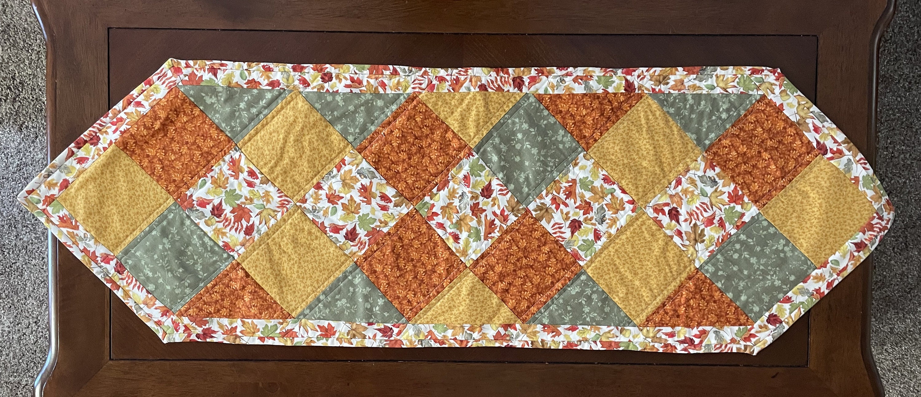 Fall Table Runner, Thanksgiving Table Runner, Quilted Table Runner ...