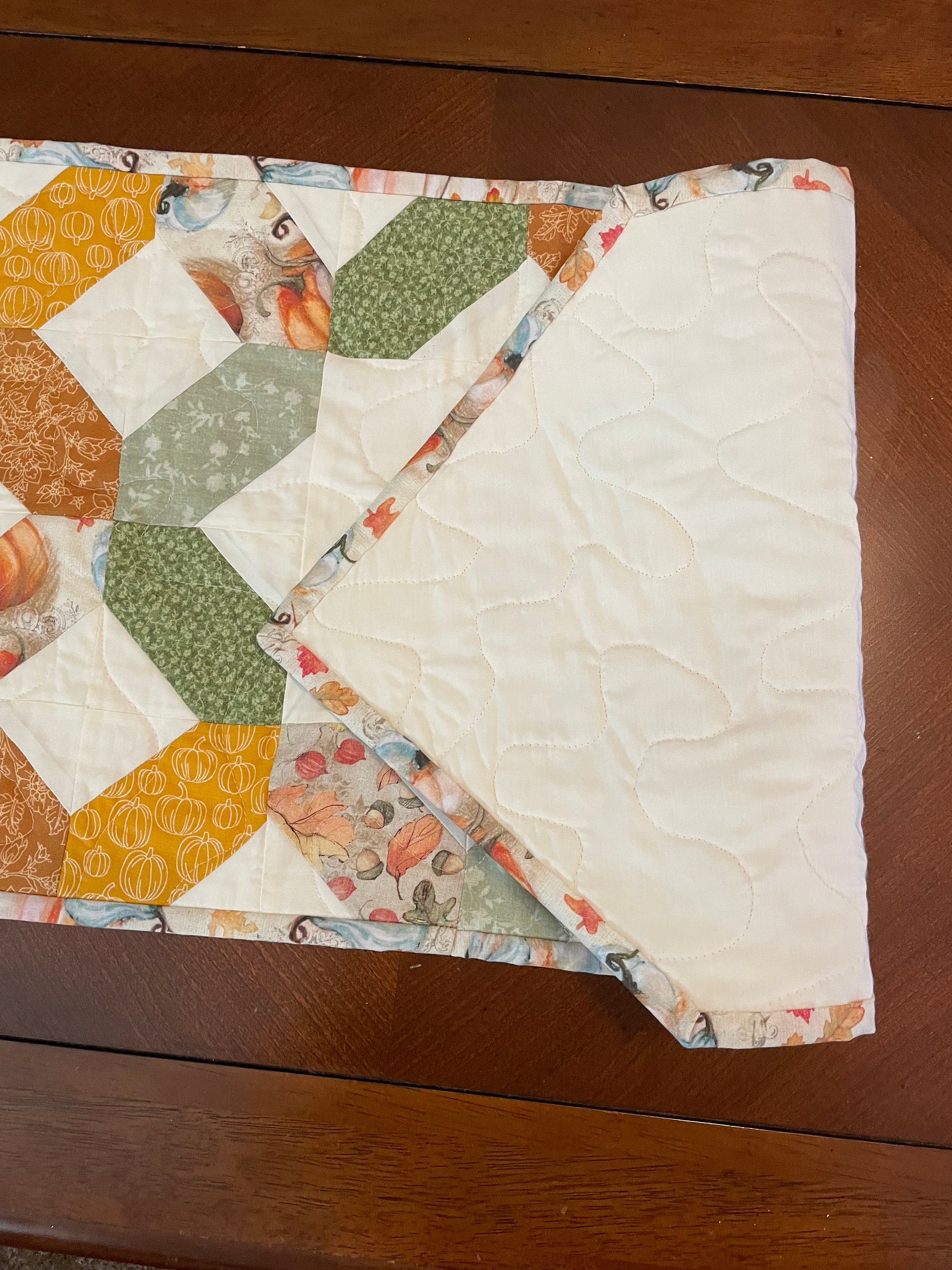 Fall Quilted Table Runner Fall Table Runner Thanksgiving - Etsy