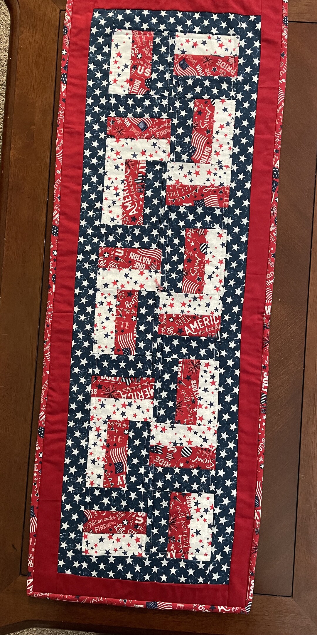 Fourth of July Table Runner, Patriotic Table Runner, Americana Table ...