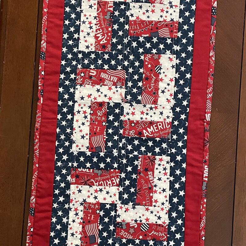 Patriotic Table Runner - Etsy