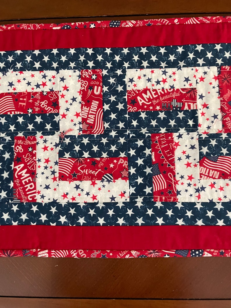 Fourth of July Table Runner, Patriotic Table Runner, Americana Table ...