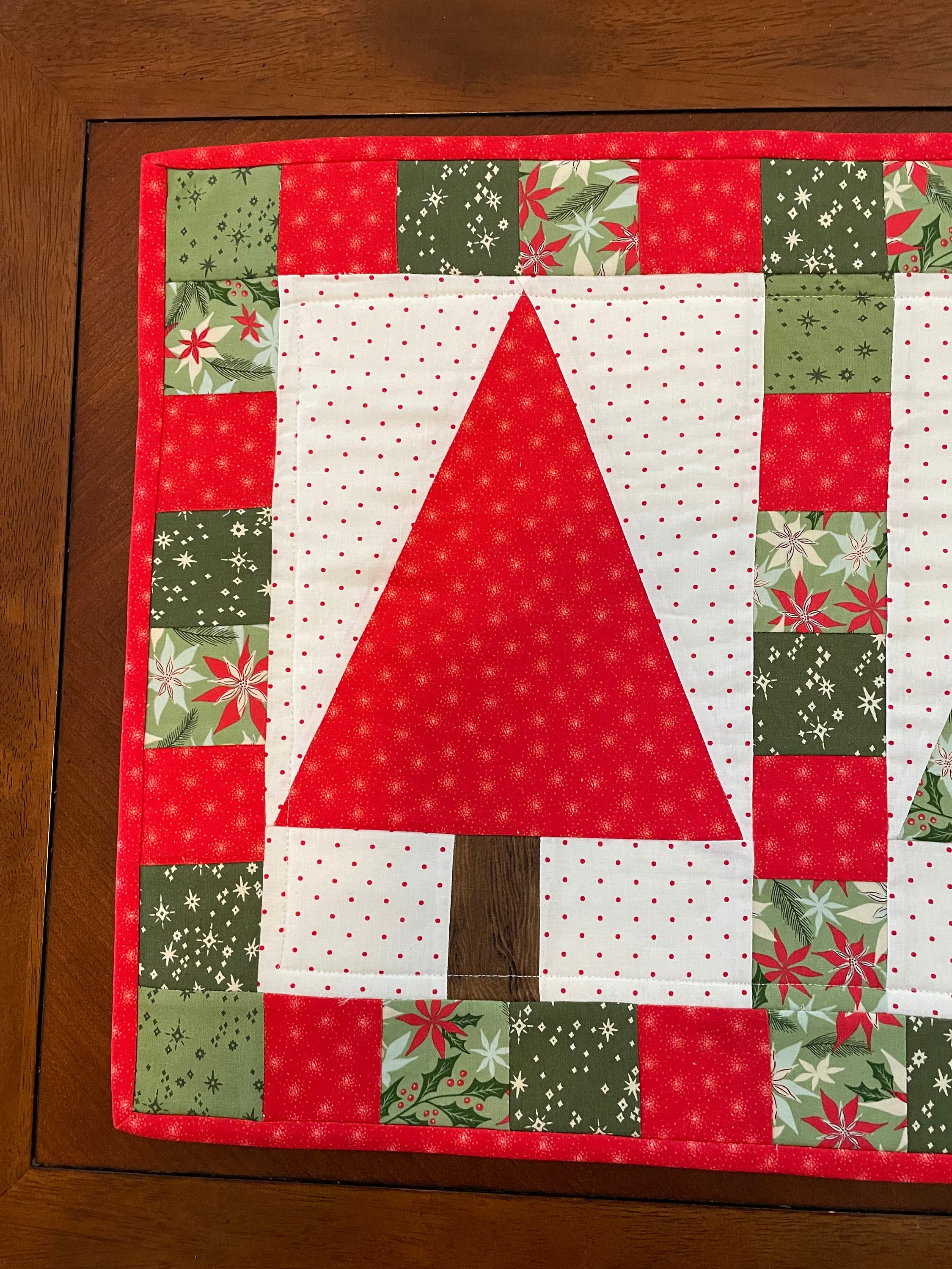 Christmas Table Runner, Christmas Tree Table Runner, Quilted Table ...