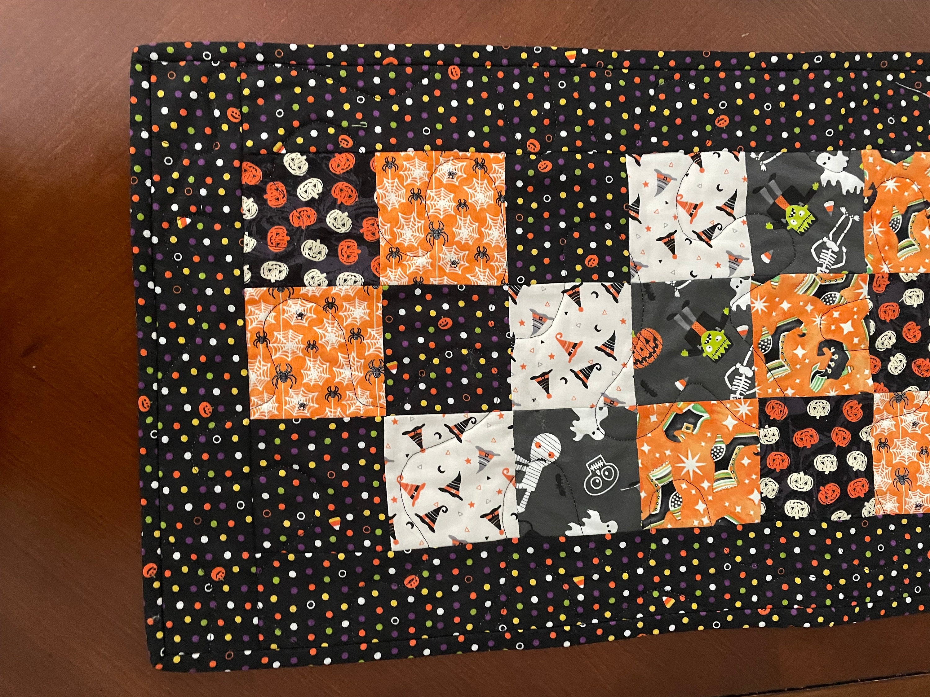 Halloween Table Runner Quilted Table Runner Witches Boots - Etsy