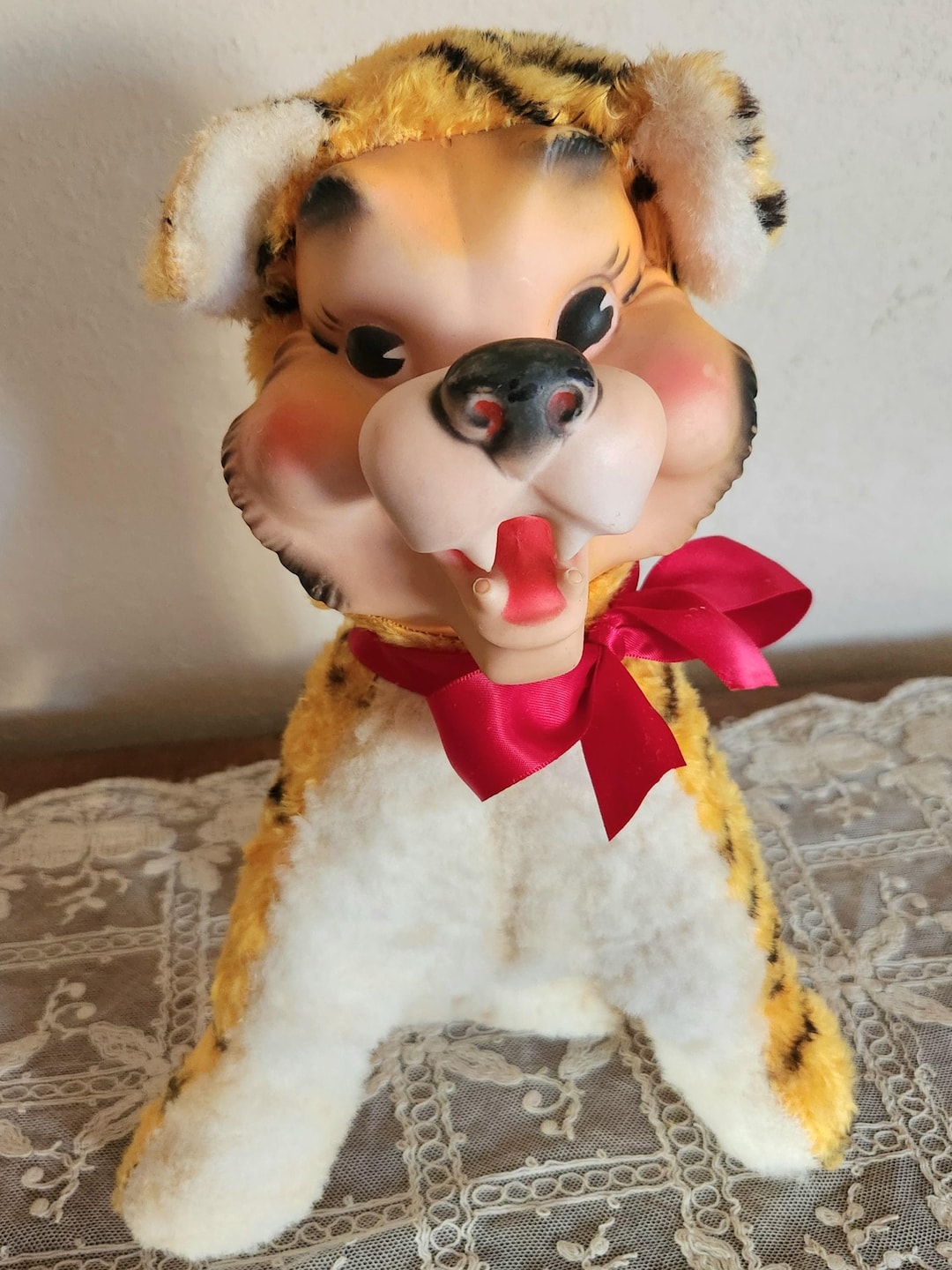 Vintage Rubber Face Rushton Style Tiger My Toy Company WOW - Etsy