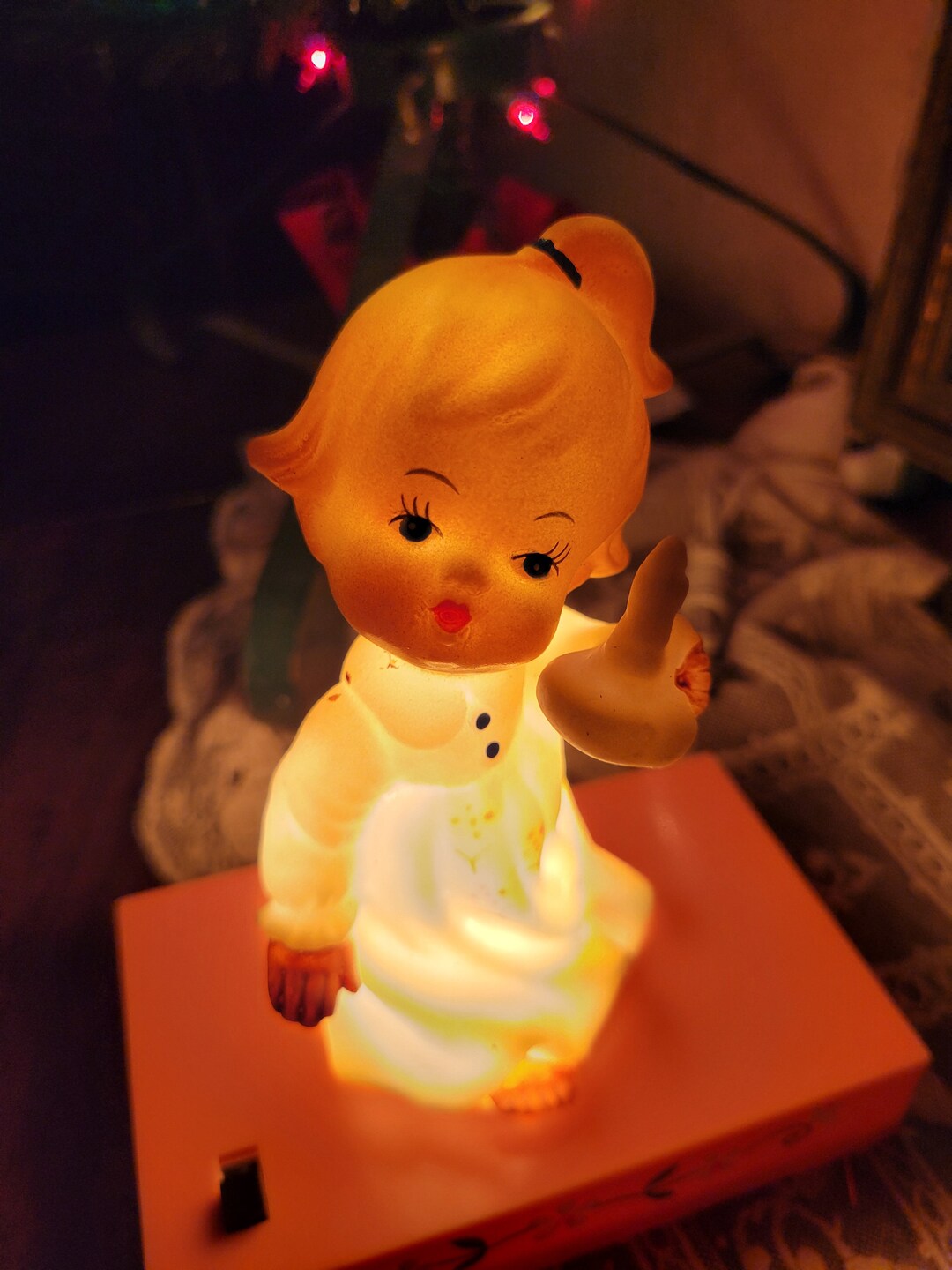 Vintage Angel Tabletop Night Light My Little Angel in Original Box ...