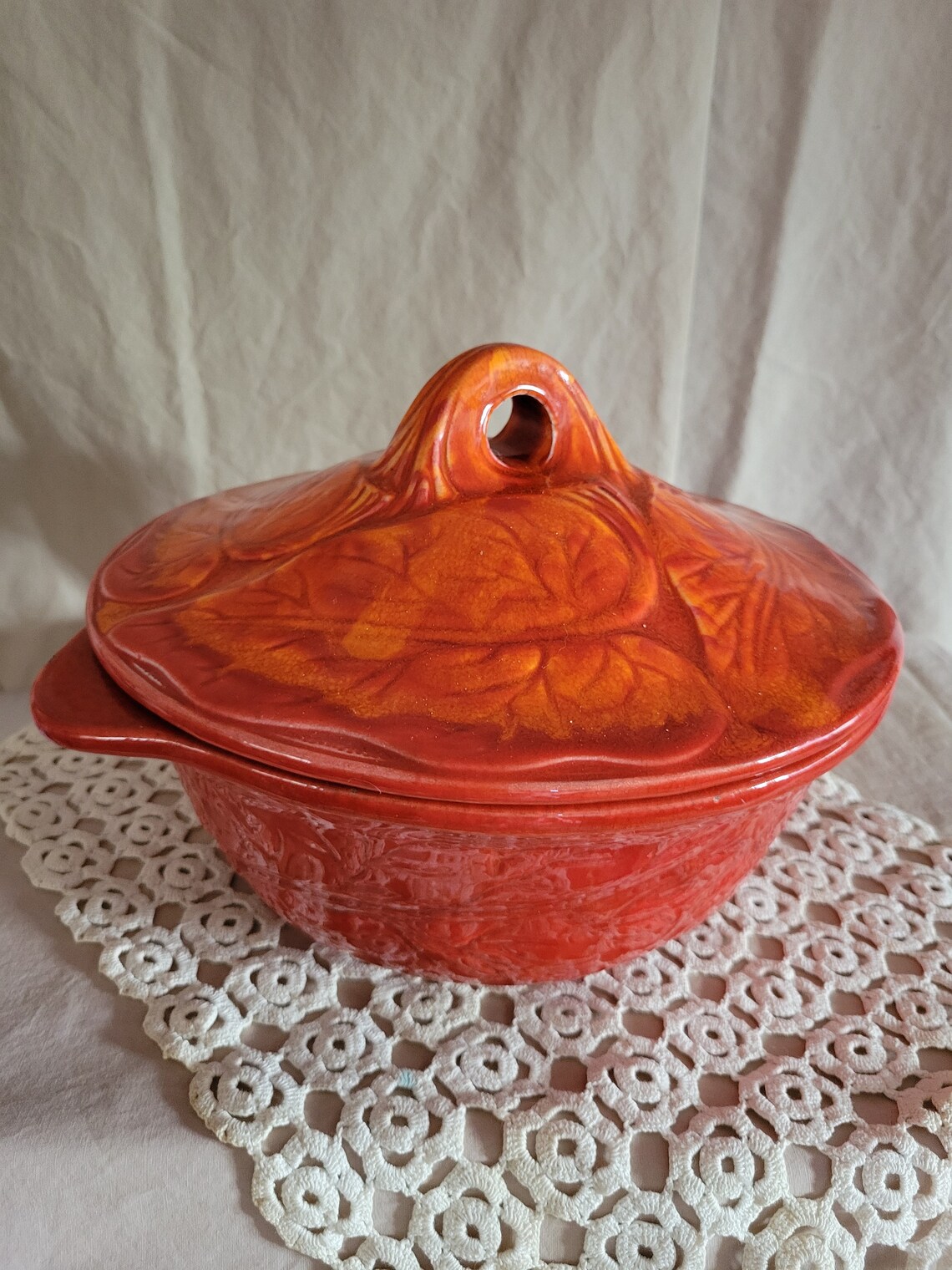 Vintage California Original Pottery 899 USA Covered Serving - Etsy.de