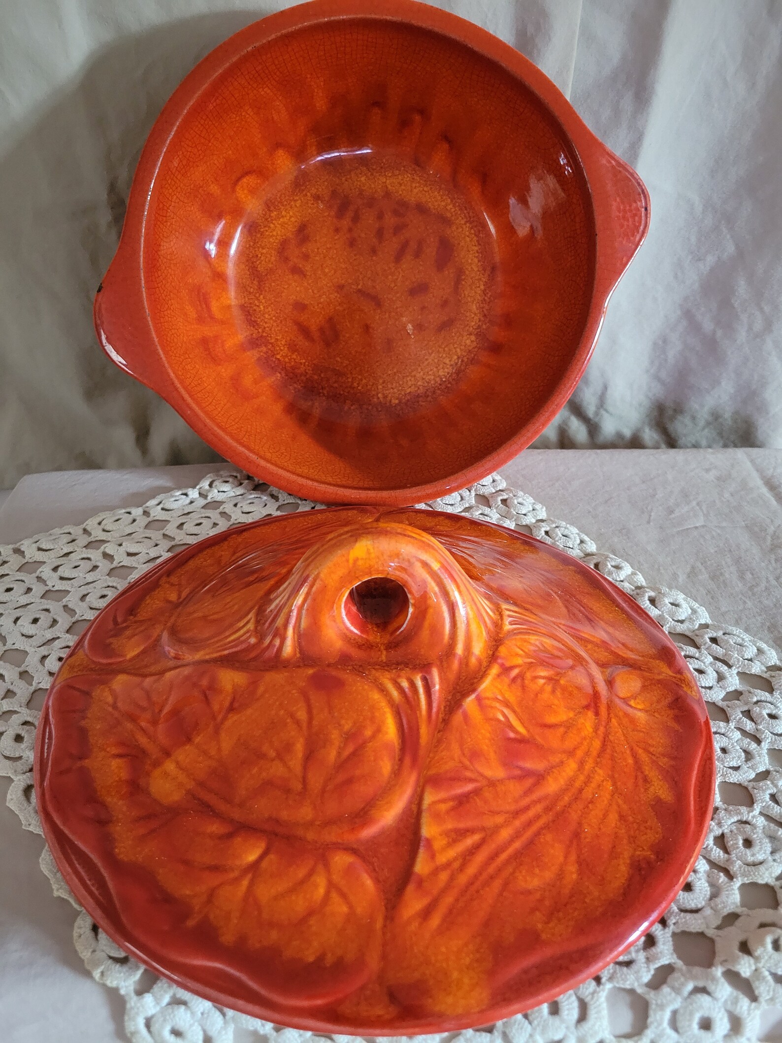 Vintage California Original Pottery 899 USA Covered Serving Bowl - Etsy.de
