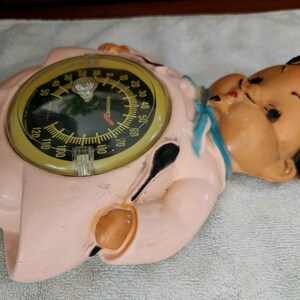 Vintage Chef Thermometer Chalkware Bello Stern PINK 40s Farmhouse ...