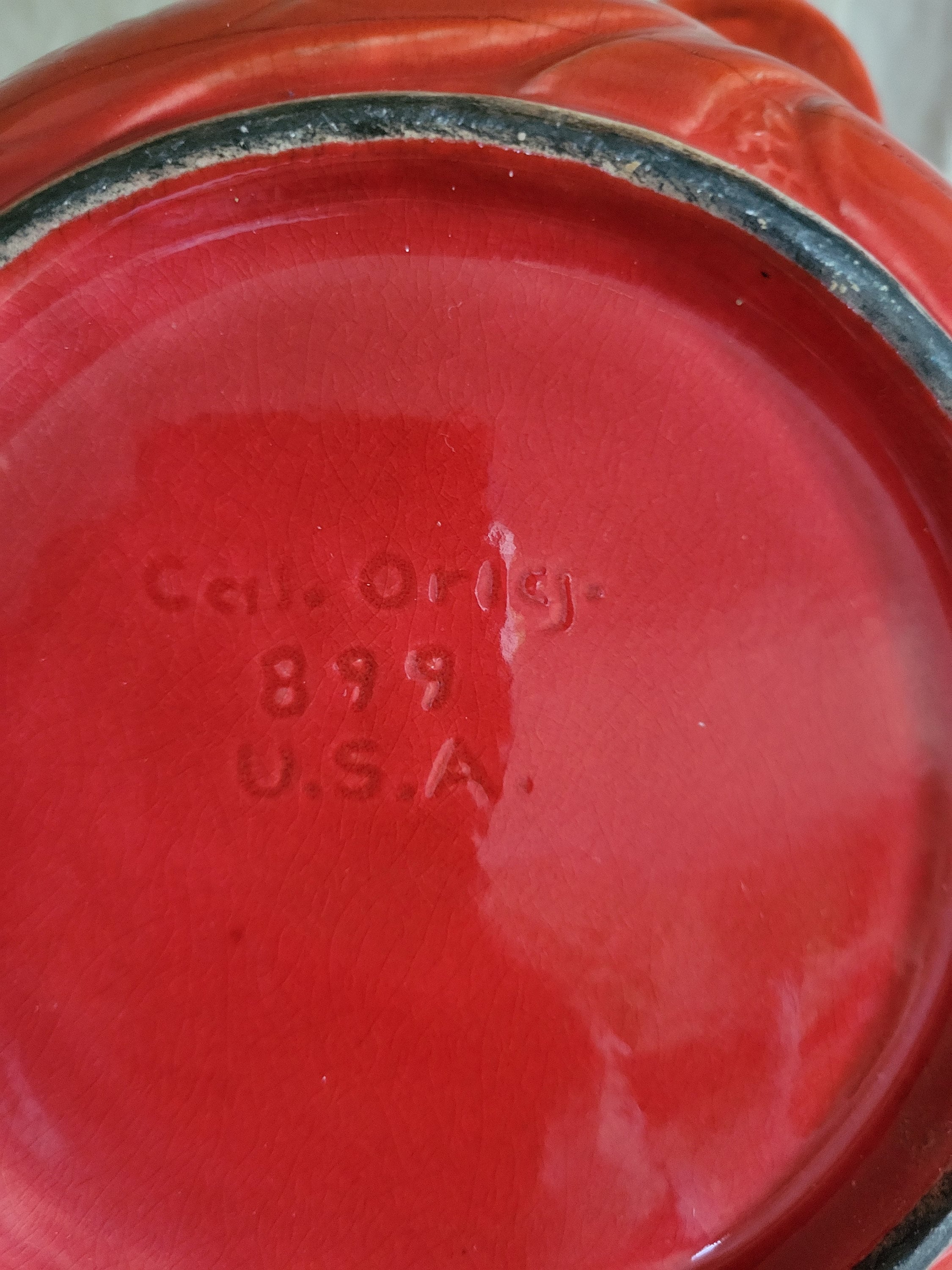 Vintage California Original Pottery 899 USA Covered Serving | Etsy