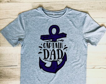 Captain Dad T Shirt - Etsy