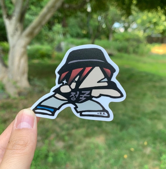 BTS JK Jungkook Vinyl STICKER 100% Original Artwork - Etsy
