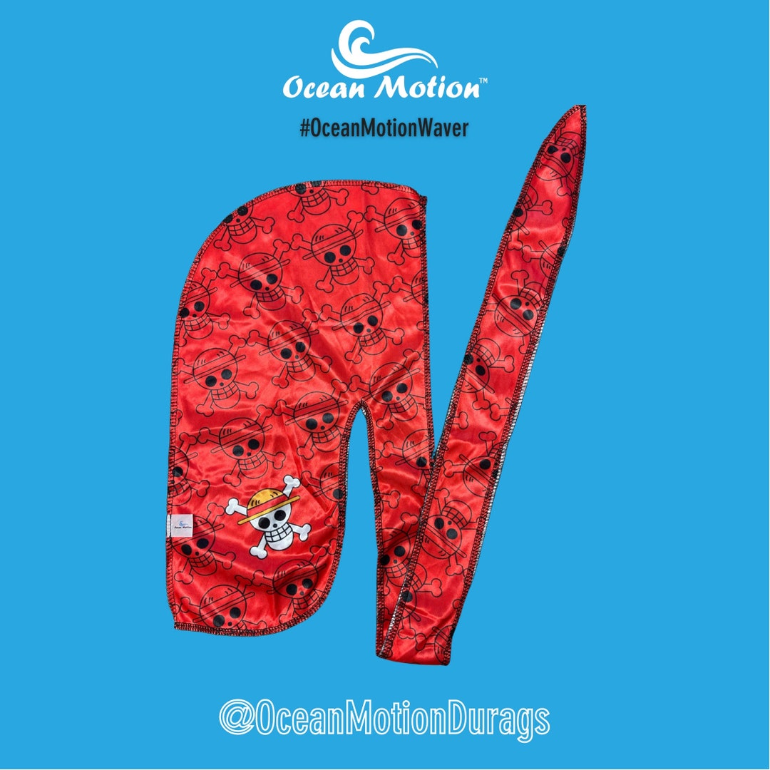 White Skull Durag, Silk Durag, Satin Durag, Designer Durag, Ocean ...