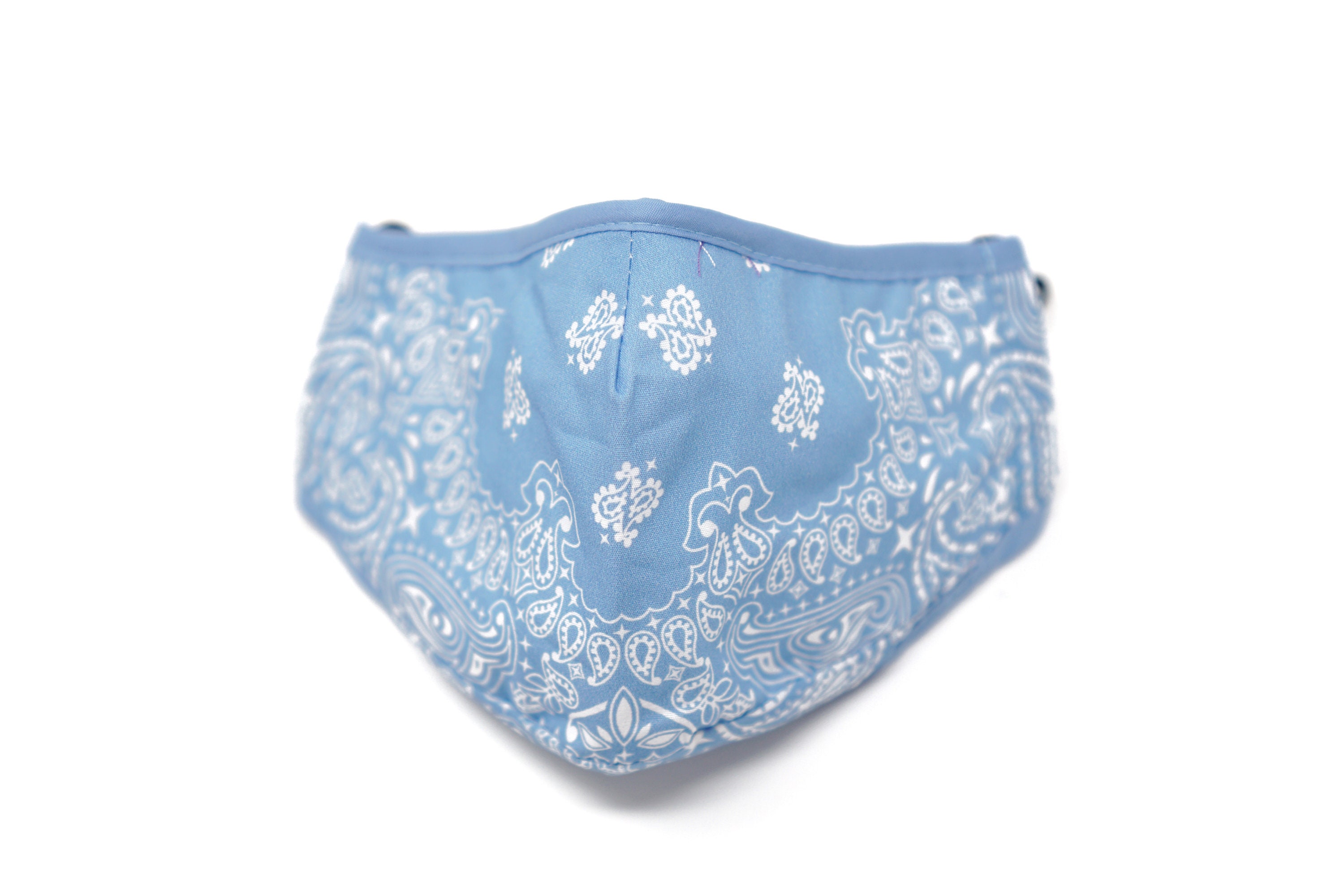 Adult Face Mask Powder Blue Bandana | Etsy