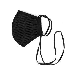 Mesh Breathable Adult Mask With Adjustable Ear and Neck Strap - Black ...
