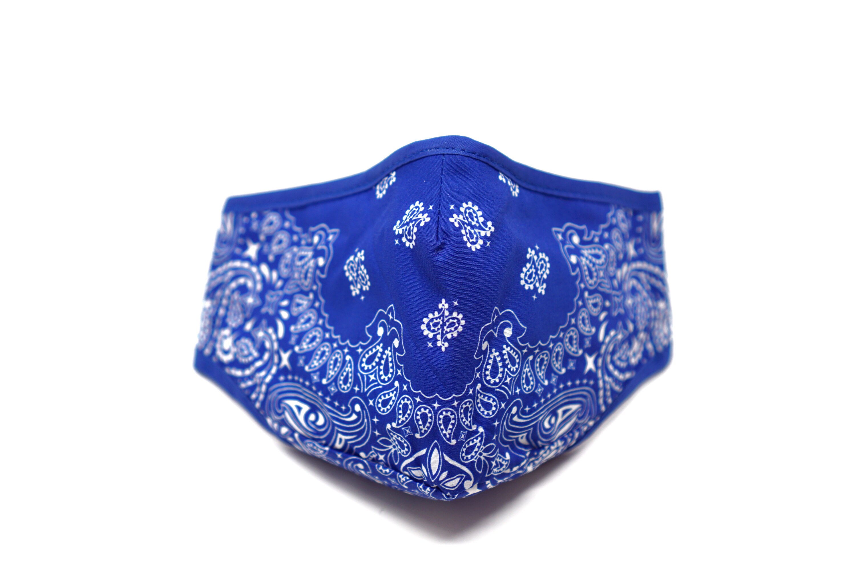 Adult Face Mask - Dark Blue Bandana - Etsy
