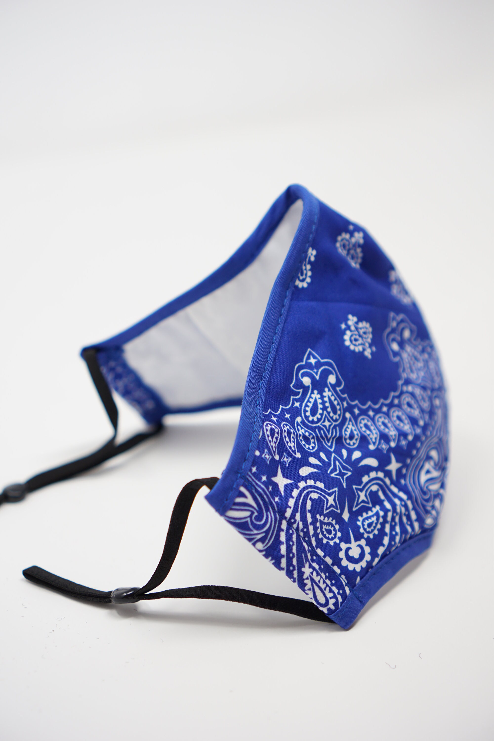 Adult Face Mask - Dark Blue Bandana - Etsy