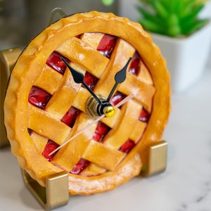 Small Cherry Pie Clock - Etsy