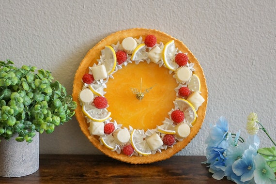 Orange White Chocolate Clock | Etsy