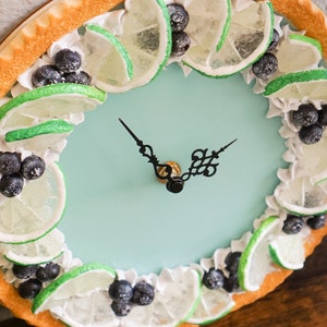 Lime Blueberry Tart Clock - Etsy