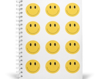 Smiley Face Notebook | Etsy