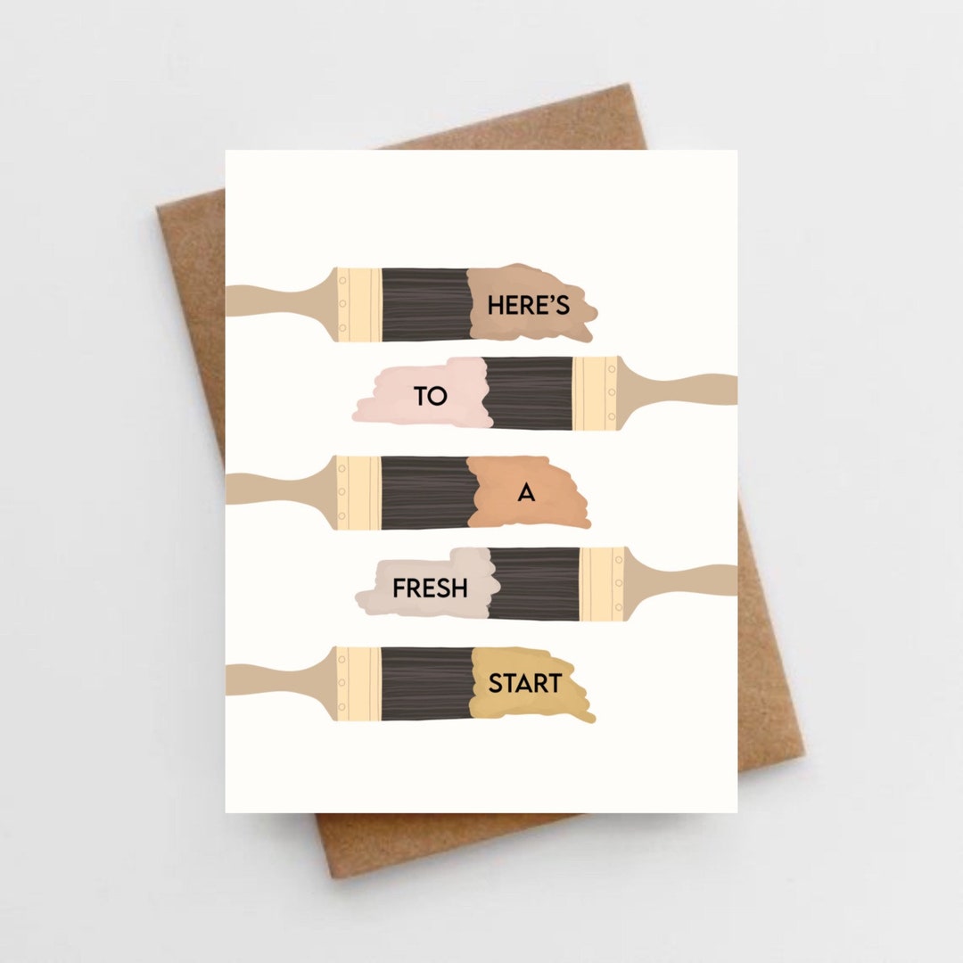 Encouraging/ Fresh Start Card - Etsy
