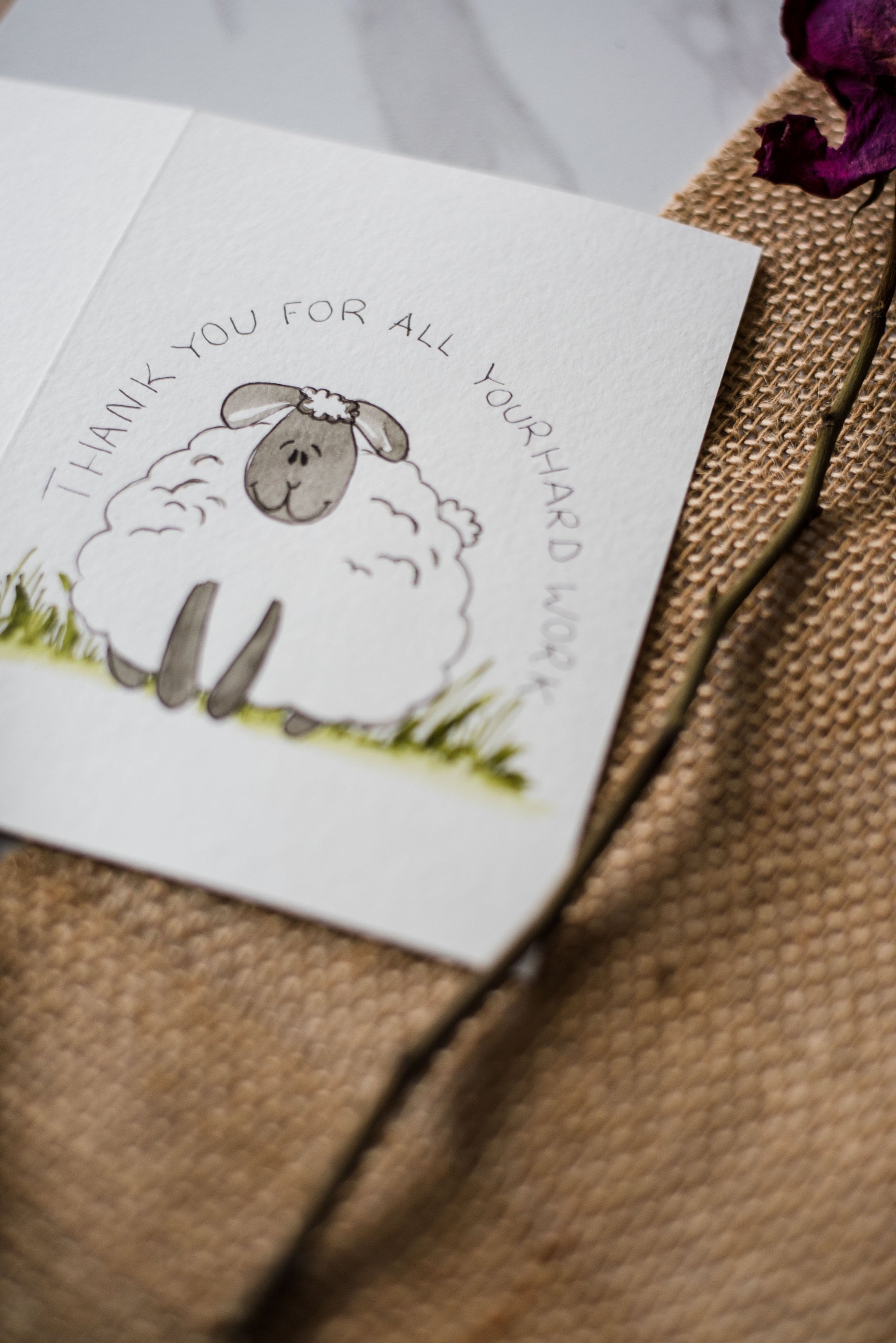 THANK YOU SHEEP Shepherds Thank You Cards the Flock - Etsy