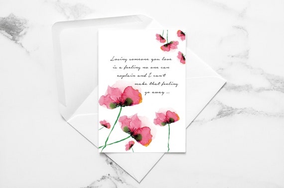 LOSS of a LOVED One Condolence Sympathy Card I Am Here - Etsy