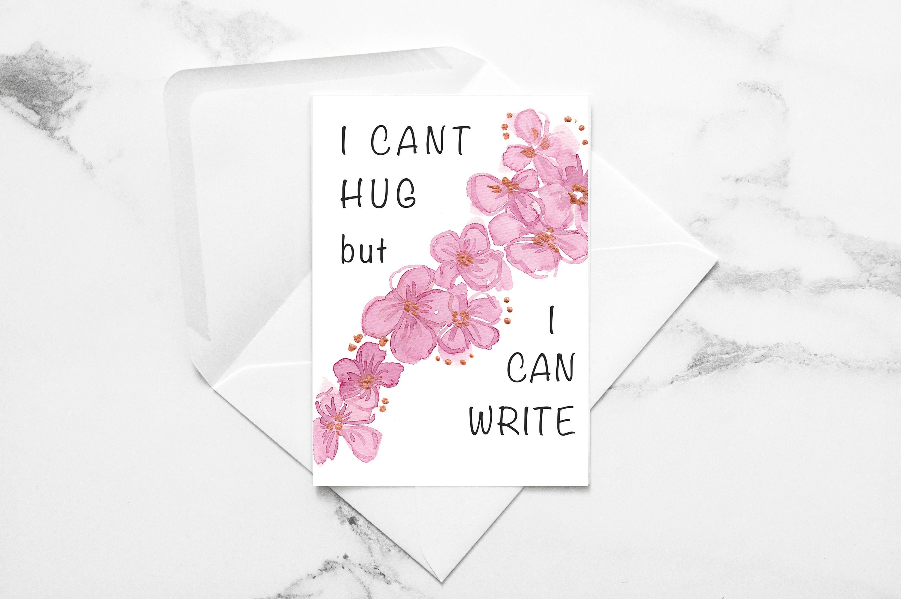 CANT HUG | Social Distance Card, Friendship Card, Funny Card, Cute ...