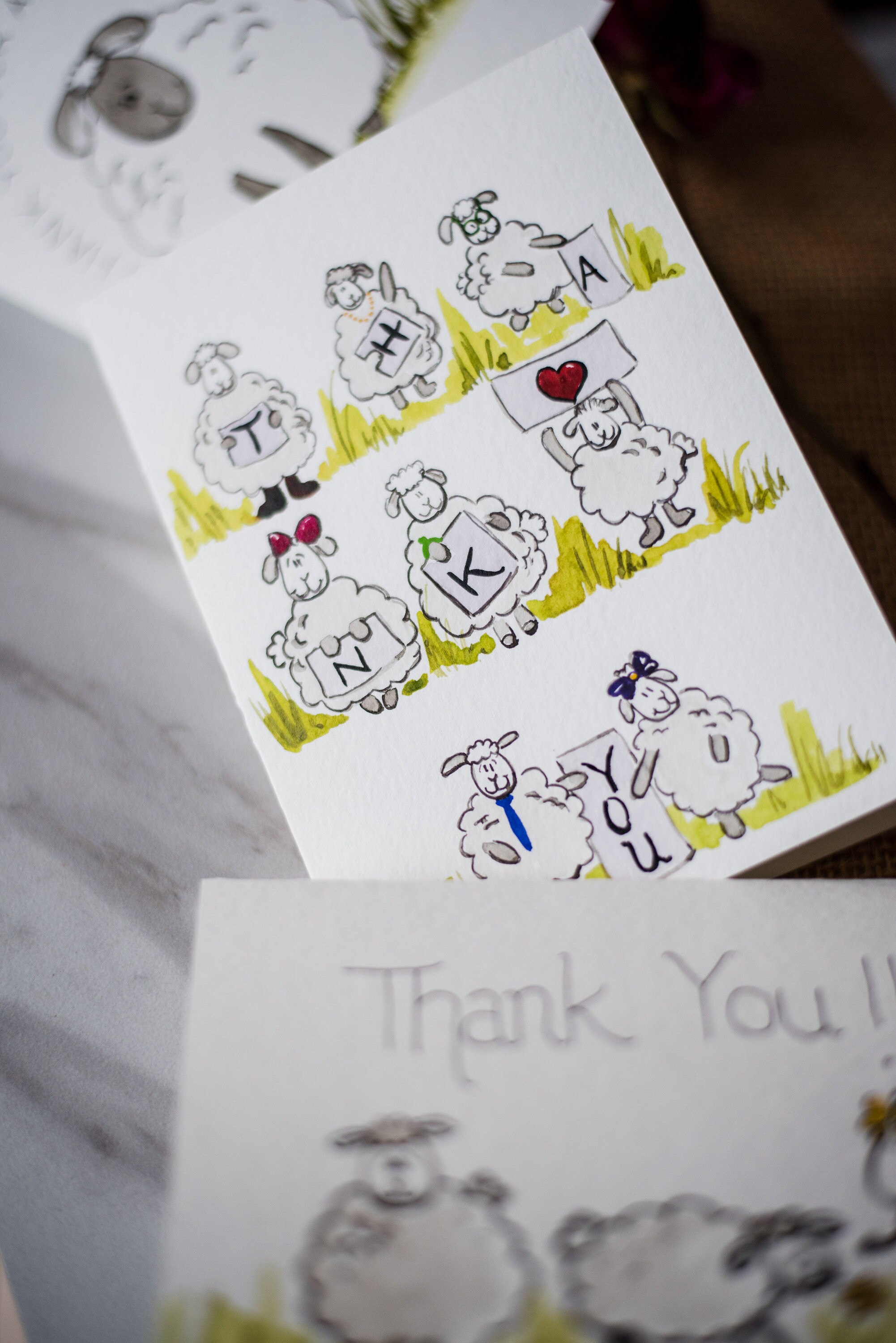 THANK YOU SHEEP Shepherds Thank You Cards the Flock - Etsy