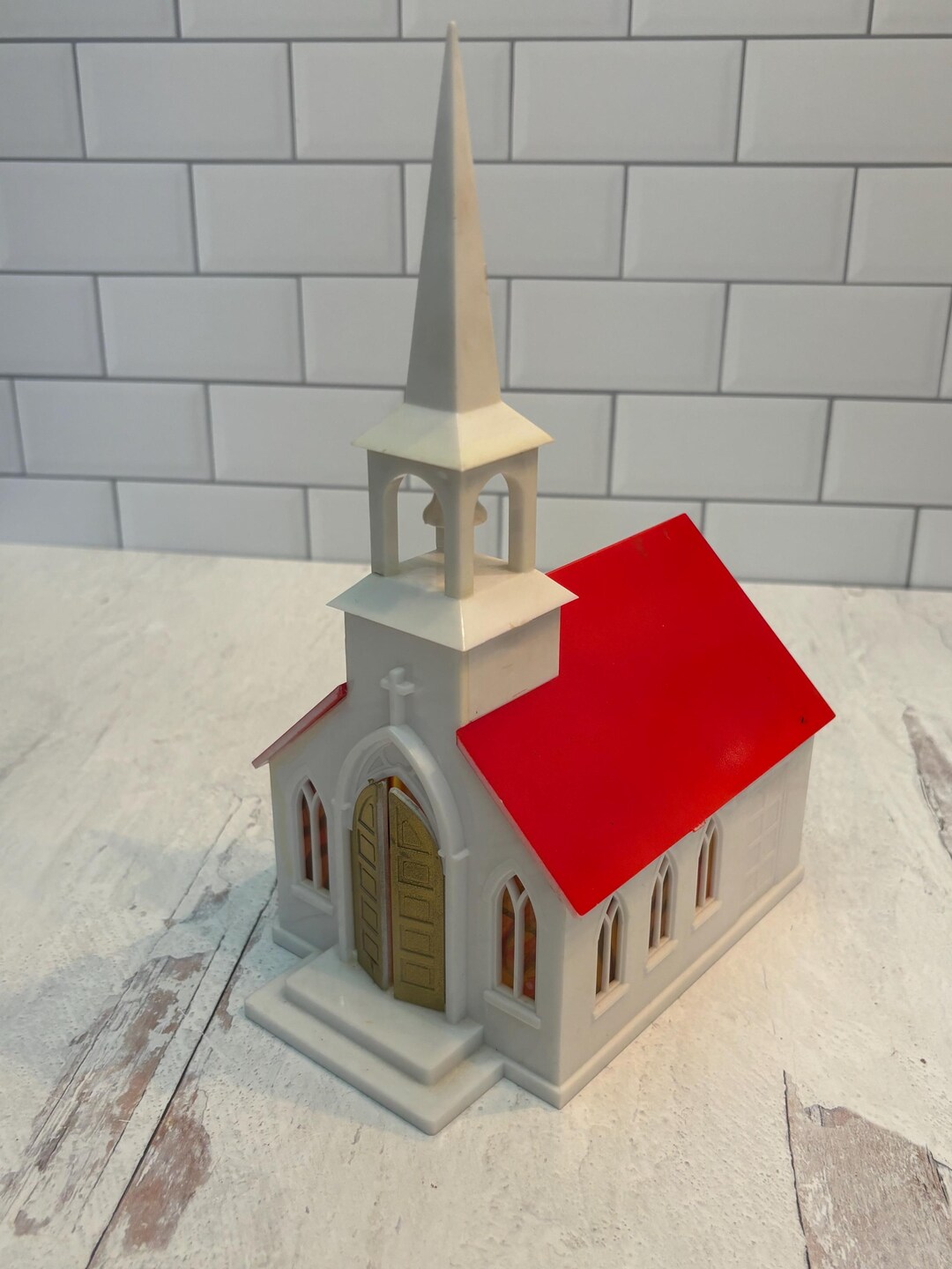 Vintage Chicago Bush Plastic Church | Home Decor | Holidays | Christmas ...