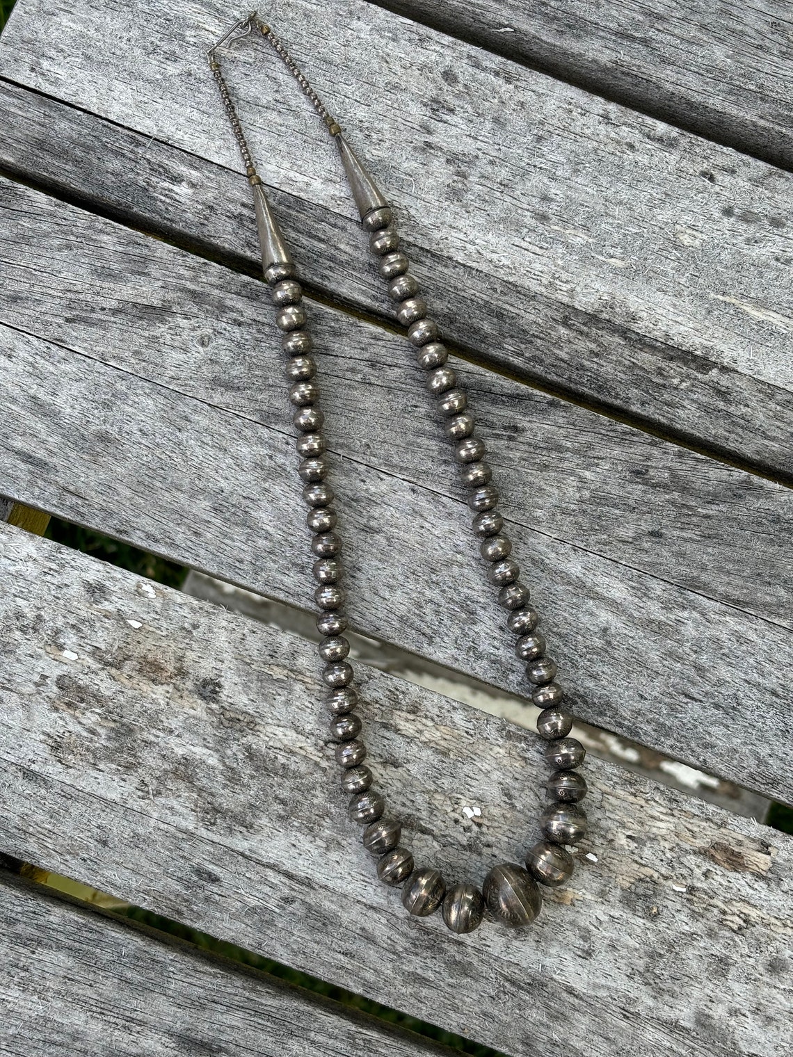 Vintage Sterling Silver Navajo Pearls Necklace | Authentic Native ...