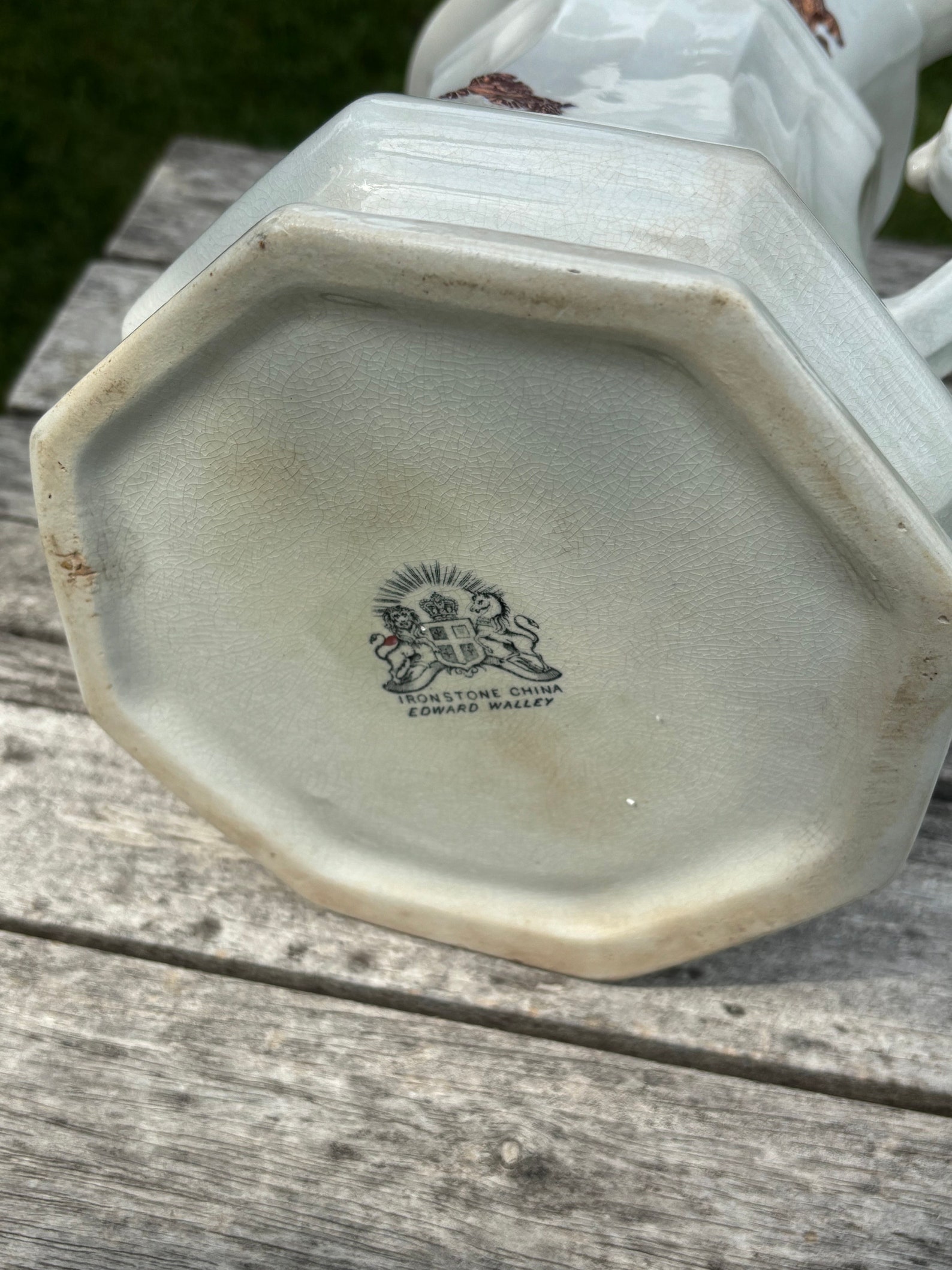 Antique 1800s Ironstone China Edward Walley Chelsea Grape Luster ...