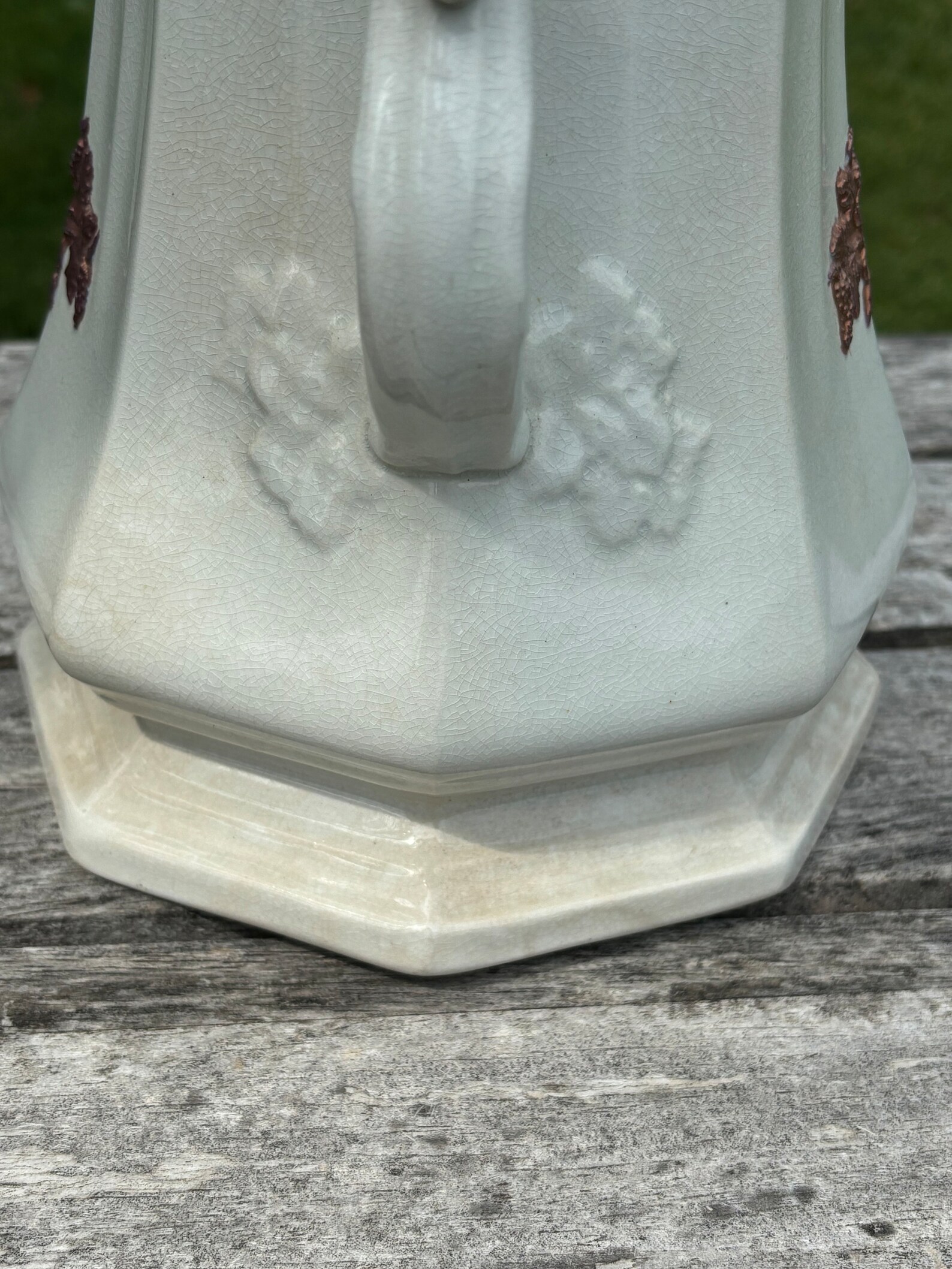 Antique 1800s Ironstone China Edward Walley Chelsea Grape Luster ...