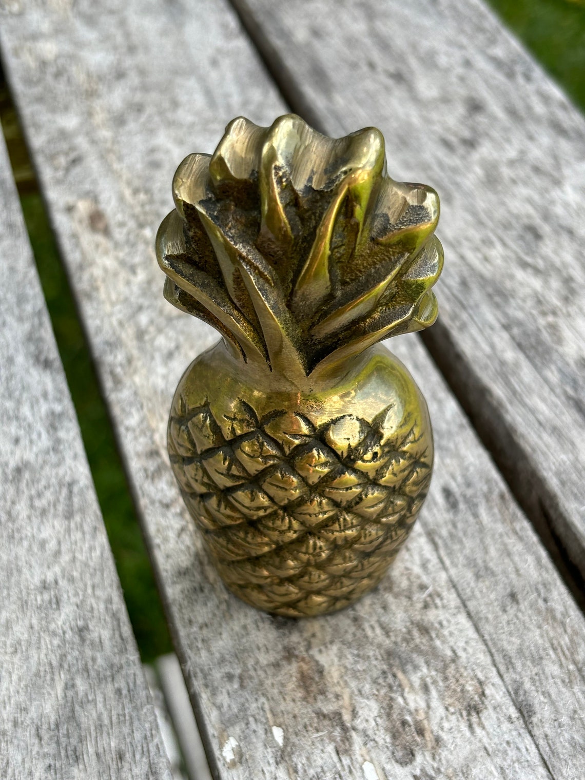 Vintage Brass Pineapple Figure Paperweight Home Decor Shelf Decor - Etsy