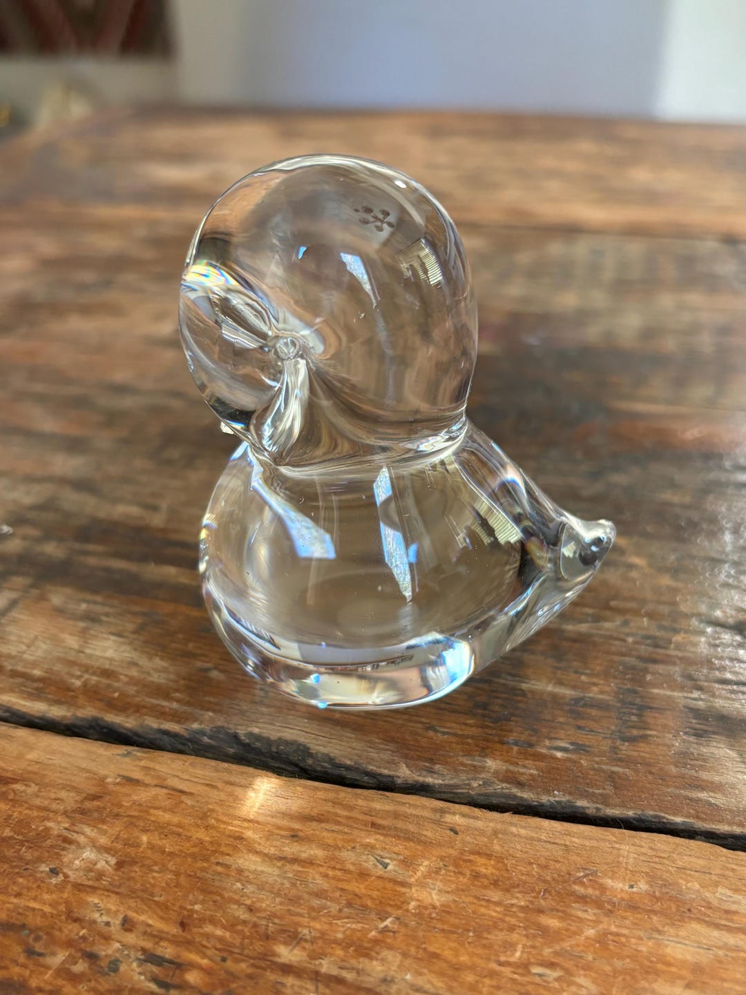 Vintage Clear Glass Bird Figure Figurine | Art Glass | Home Decor ...
