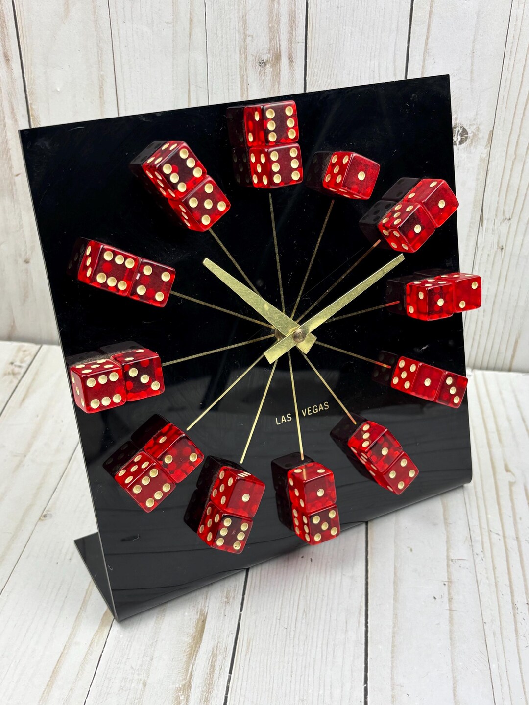 Vintage 1970s Las Vegas Dice Clock Kitschy Souvenir | Retro | MCM ...