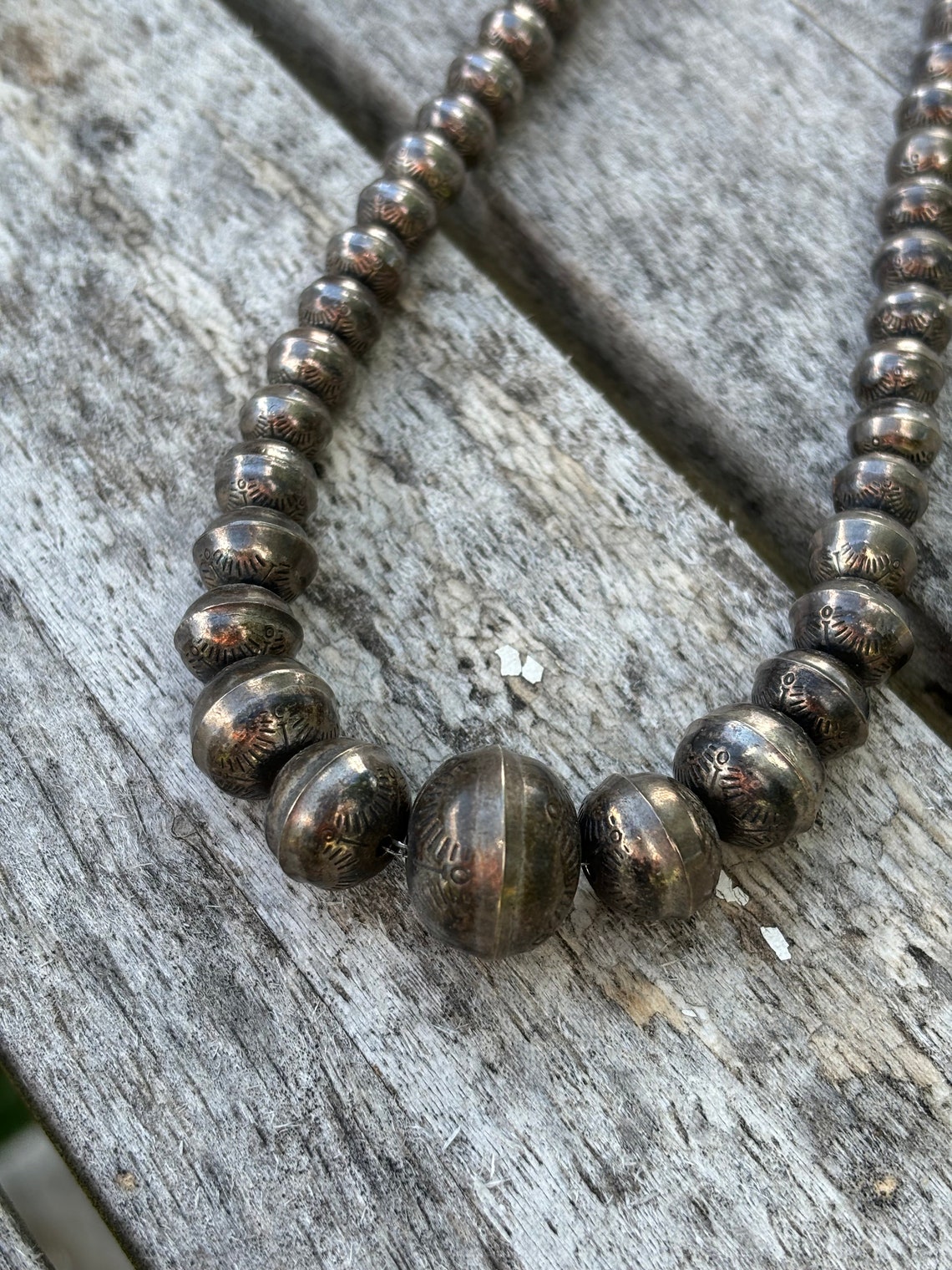 Vintage Sterling Silver Navajo Pearls Necklace | Authentic Native ...