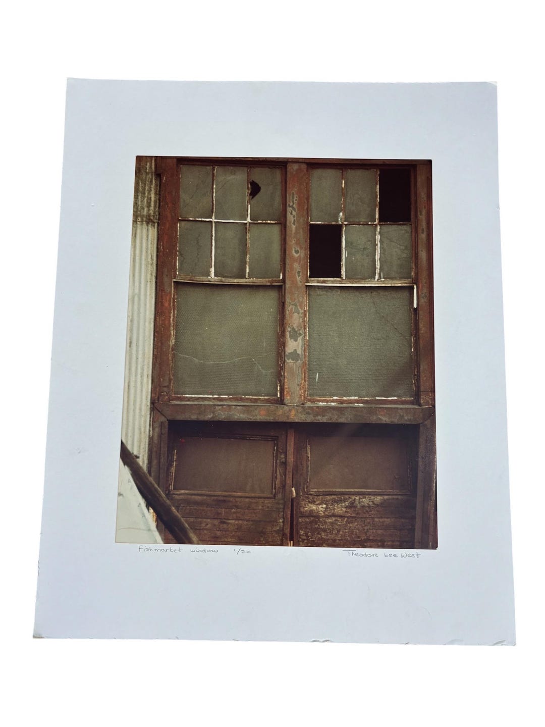 Vintage 1970s Original Photograph New York City Fishmarket Window ...