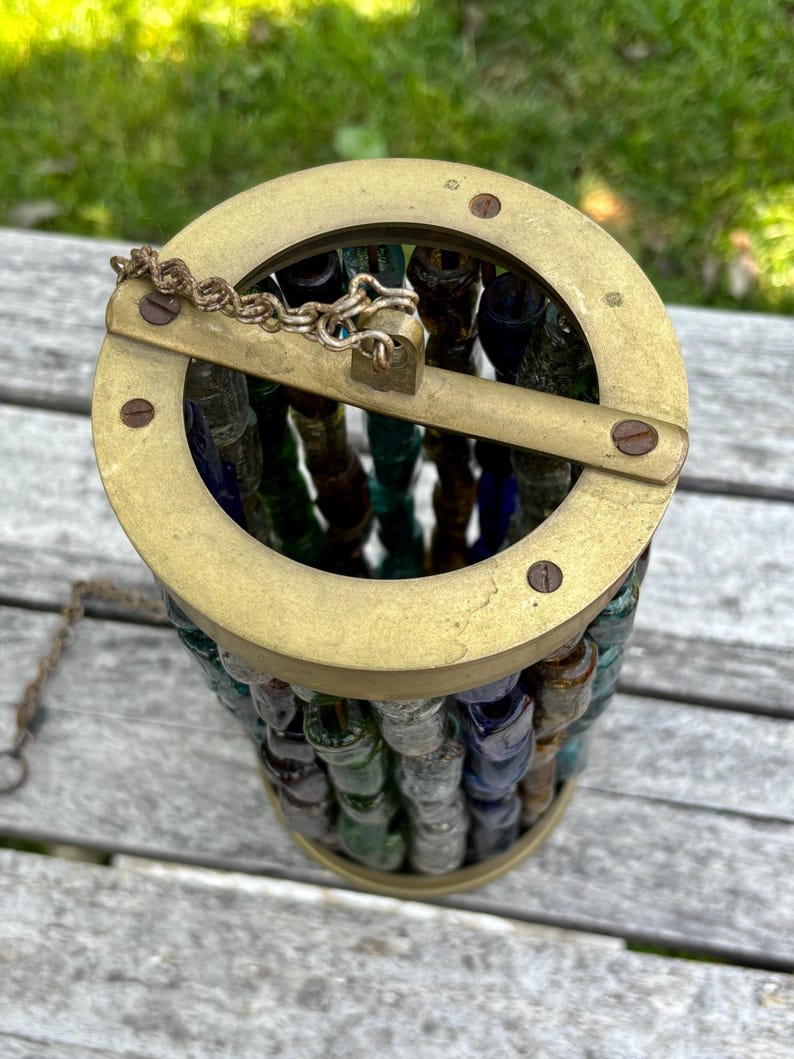 Vintage Multicolor Glass Hebron Pendant Hanging Lamp | Vintage | Retro | MCM| Swag Light | - Etsy