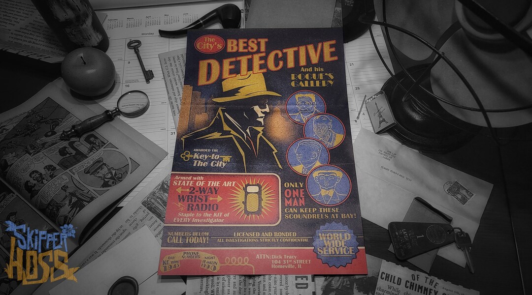 The Yellow Detective - Etsy