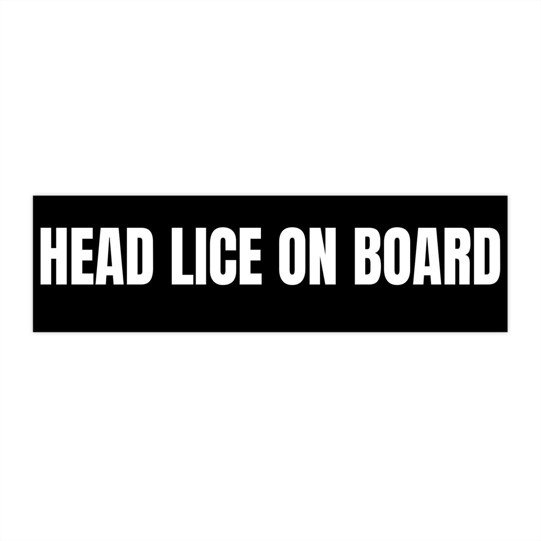 Head Lice on Board Bumper Stickers - Etsy