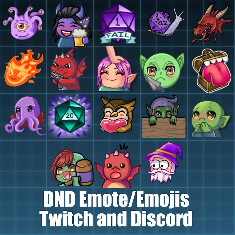 Discord Dnd Emotes - Etsy