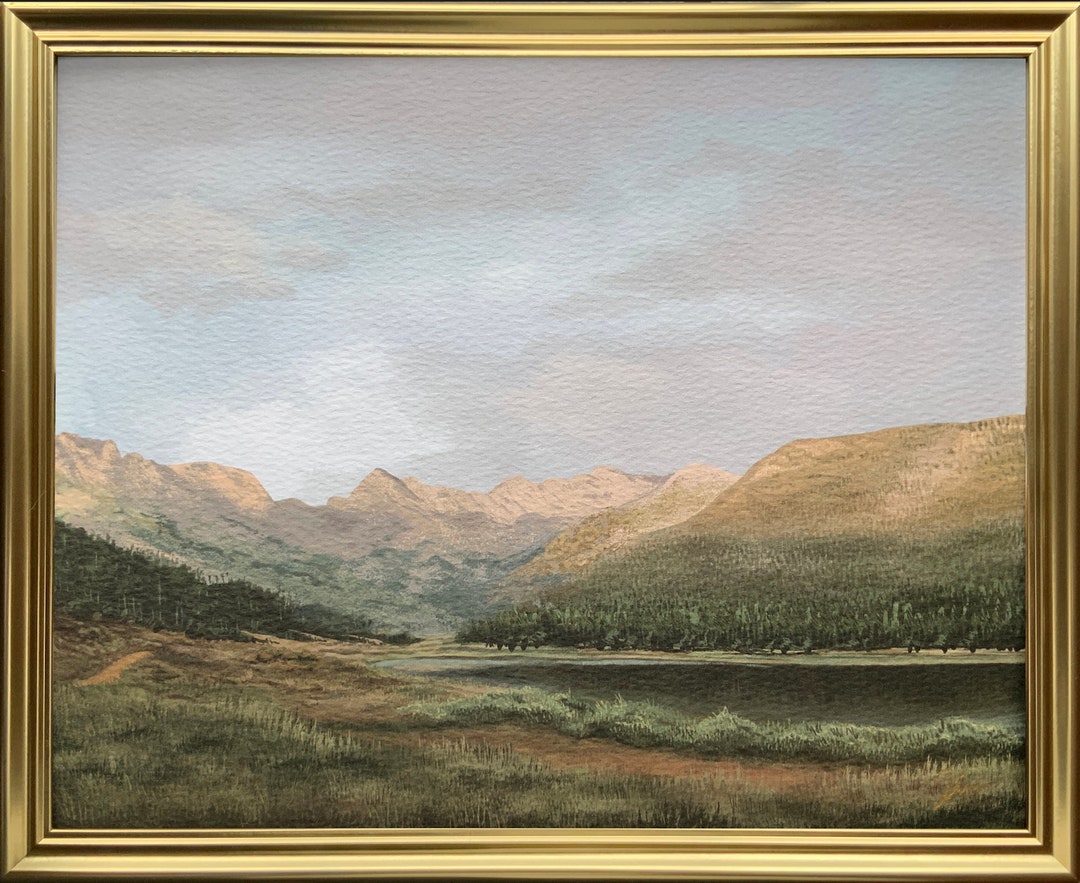 8x10 Vail Mountain Painting Art Print, Nature Print, Landscape Art ...