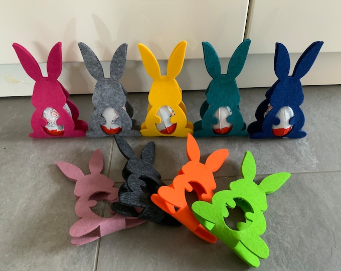 Osterhasen Liselotte und Fritz handgefilzt, filz Hase, Ostern ...