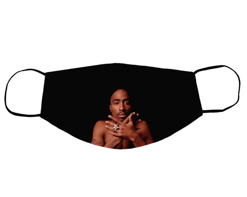 Tupac Shakur Face Mask 2Pac Face Mask Mask with Pocket for | Etsy