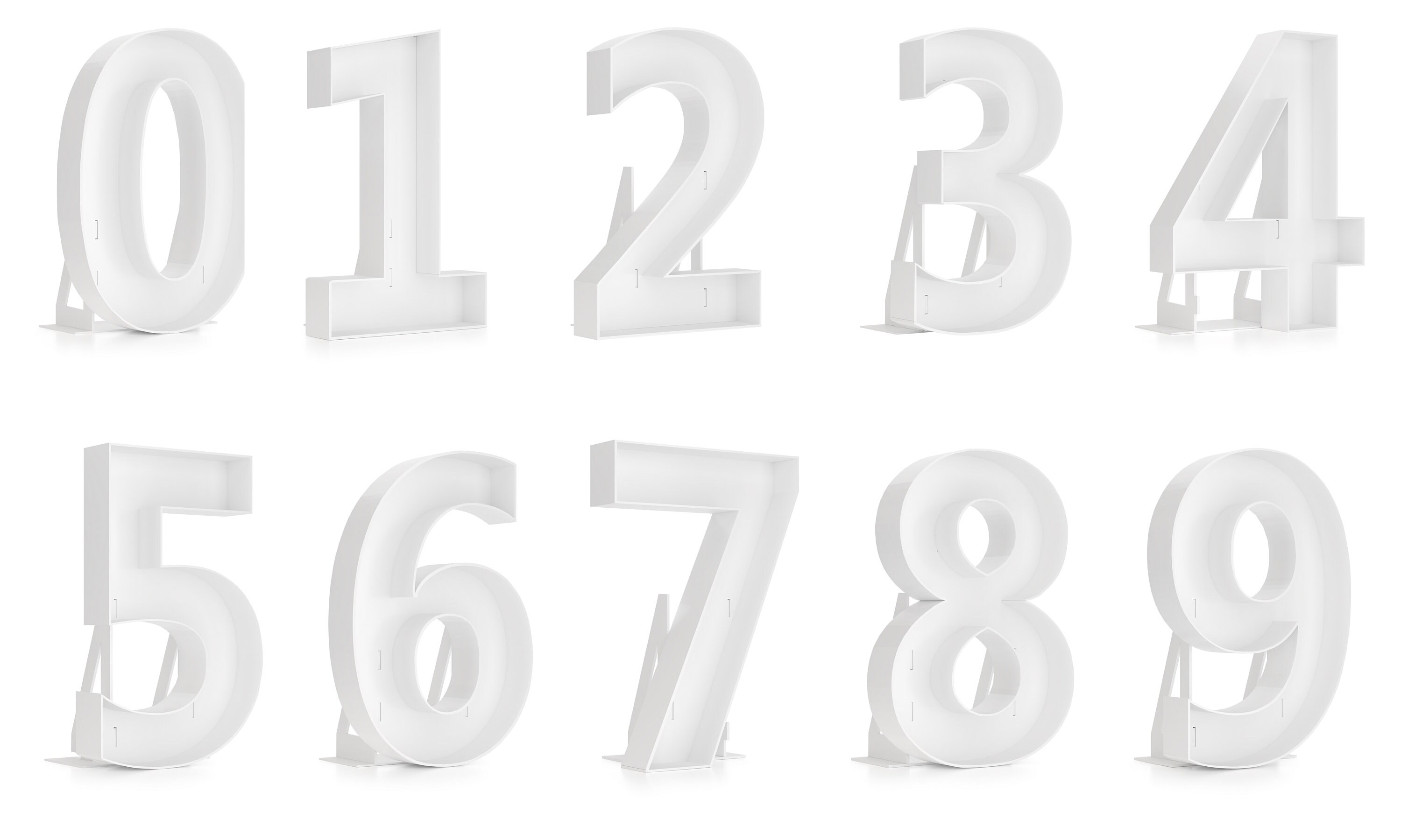 Pre-cut Balloon Mosaic Number Frame Number 4 3ft Thick | Etsy