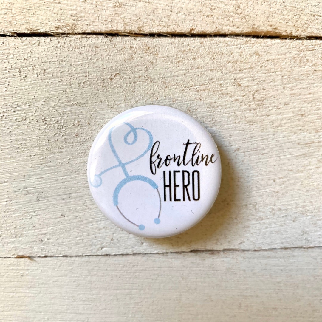 Frontline Hero Pin Badge Magnet - Etsy