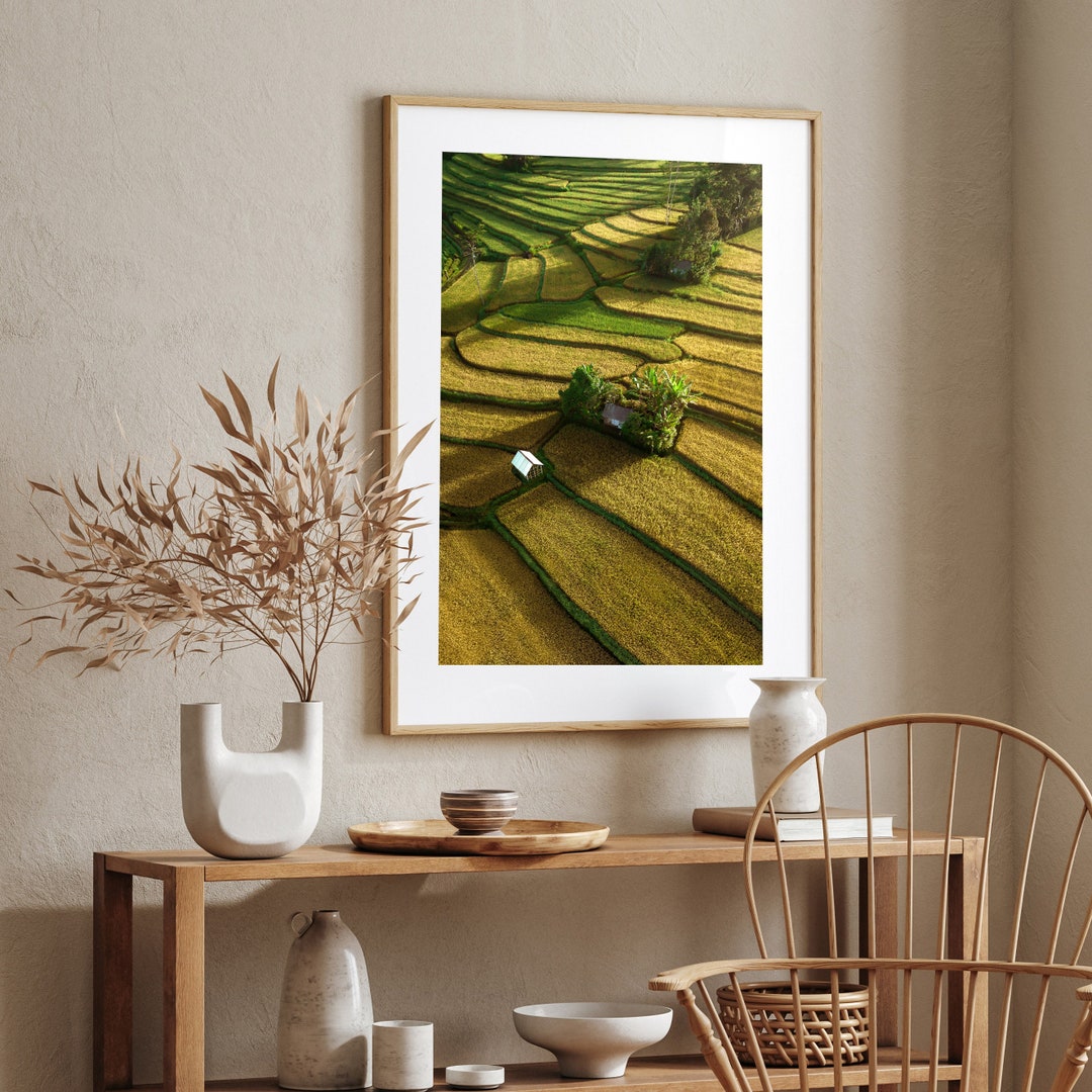 Rice Terrace Print, Rural Indonesia, Bali Art Print, Tropical Print ...